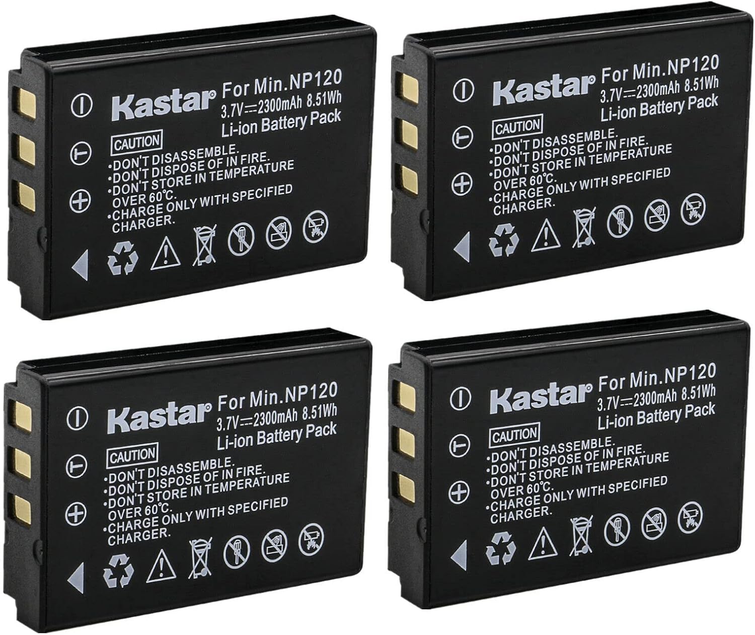 Amazon.com : Kastar 4-Pack Rechargeable Lithium-ion Battery Replacement ...