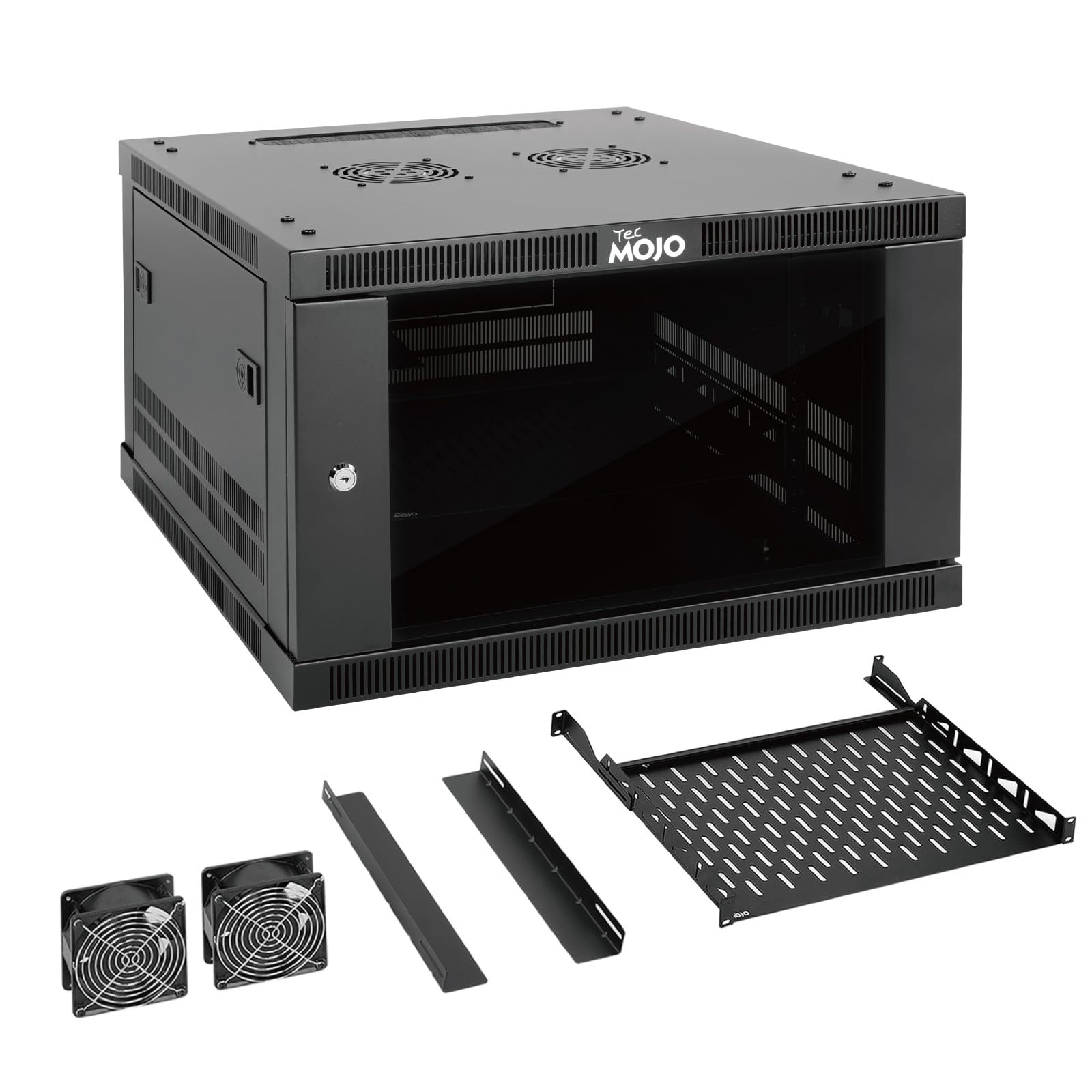 Amazon.com: Tecmojo 6U Wall Mount Rack,6U Rack 23.6 Inch Depth,Hold Up ...