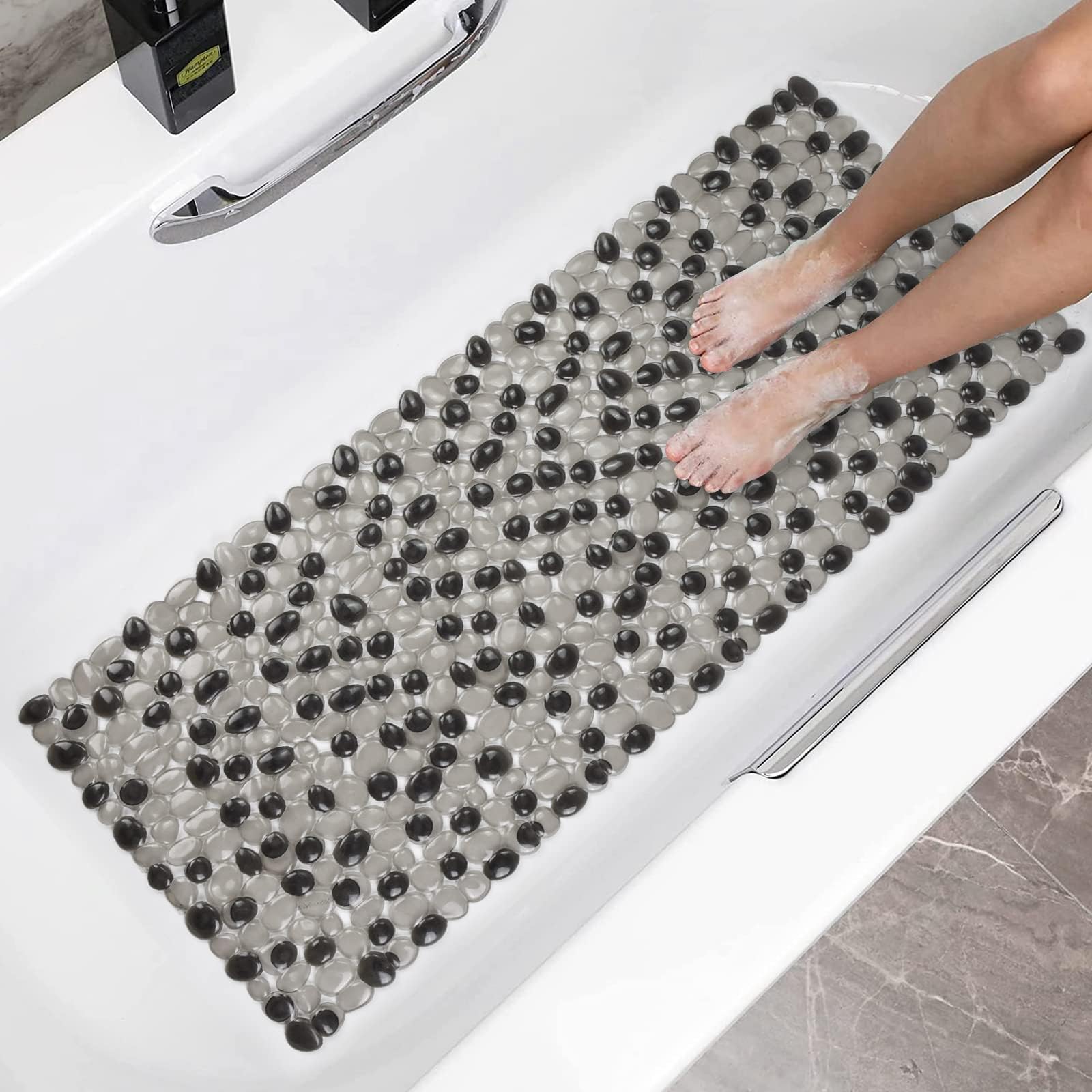 Amazon.com: Graphic Bathtub Bath Mat Non-Slip Kahuna Grip Ultra-Thin ...