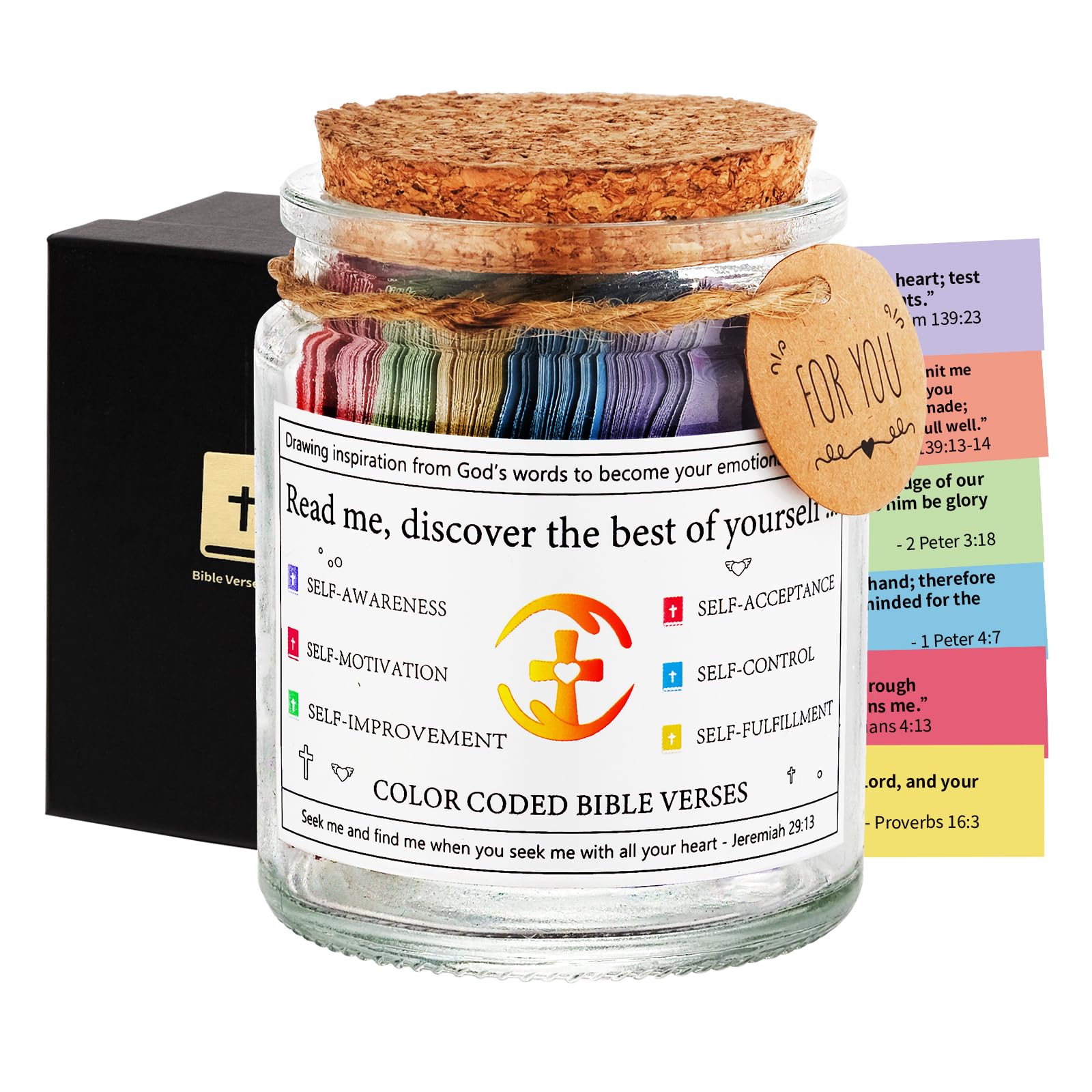 Snapklik.com : Prayer Cards Bible Verse Jar,Spiritual Christian Baptism ...
