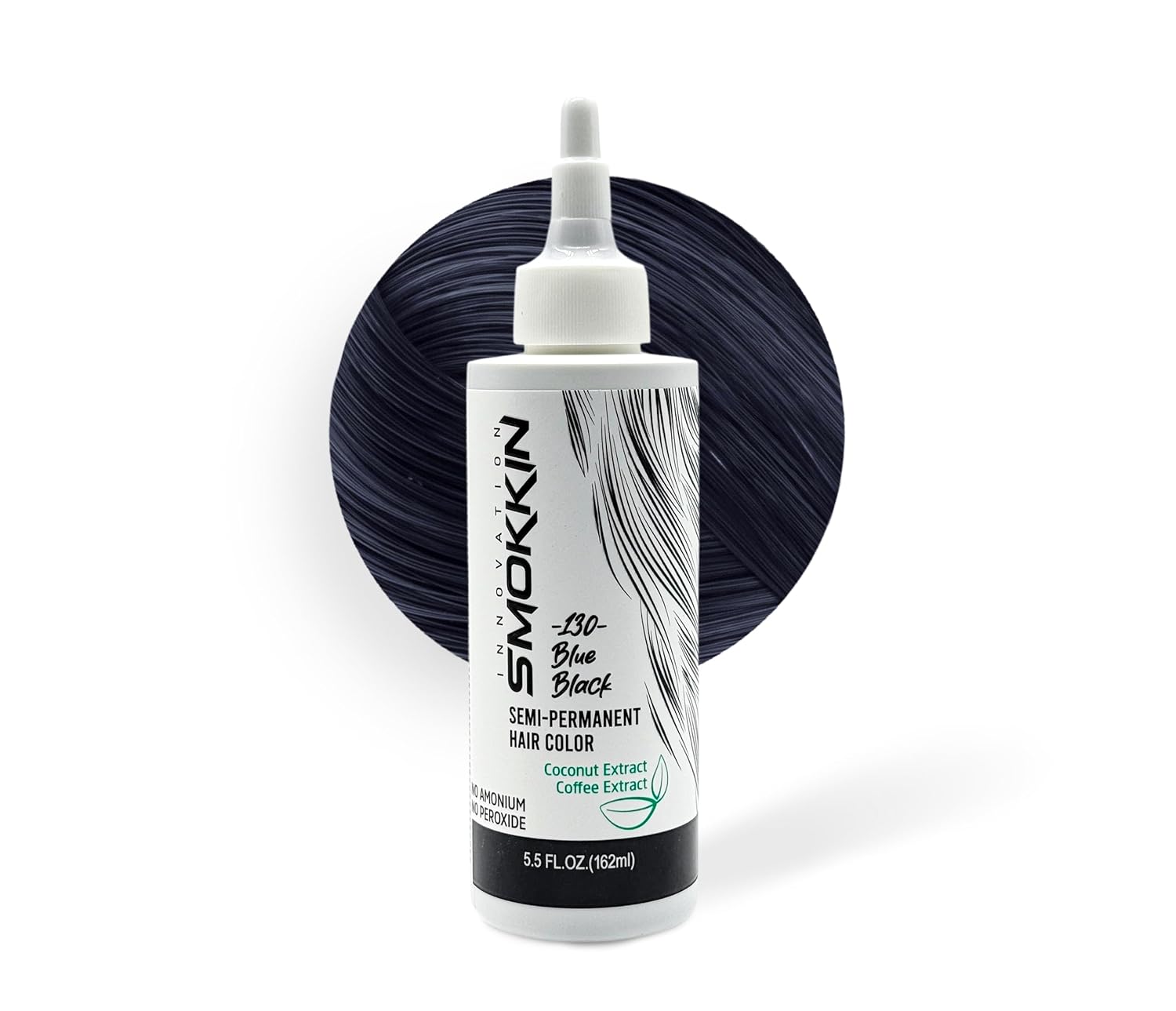 Amazon.com : Smokkin Innovation Semi Permanent Hair Color (130 Blue ...