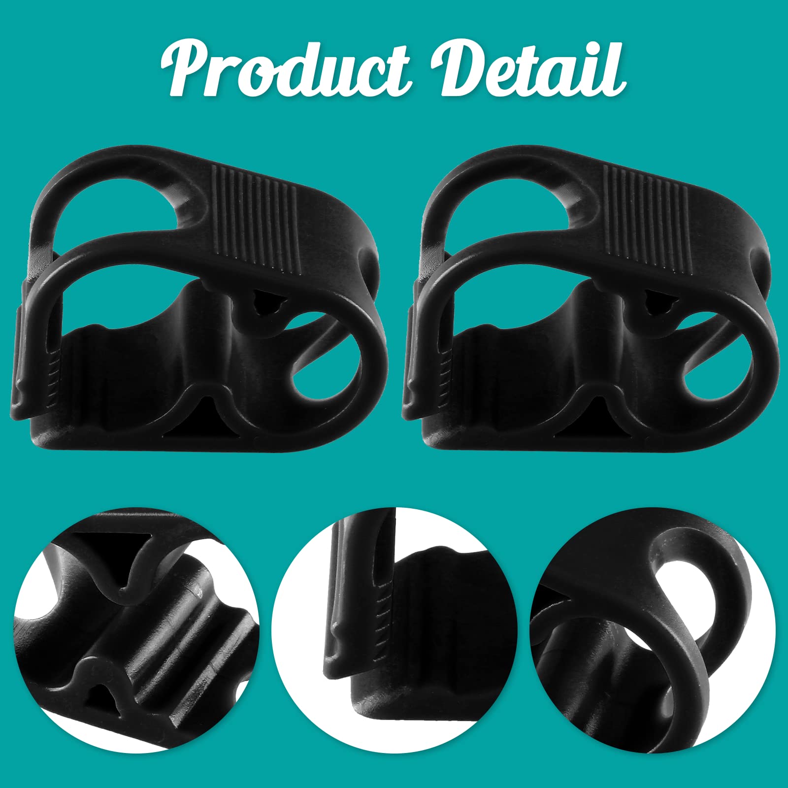 Snapklik.com : 5 Pcs Plastic Tubing Clamps, 1/4" - 1/2" Tube OD ...