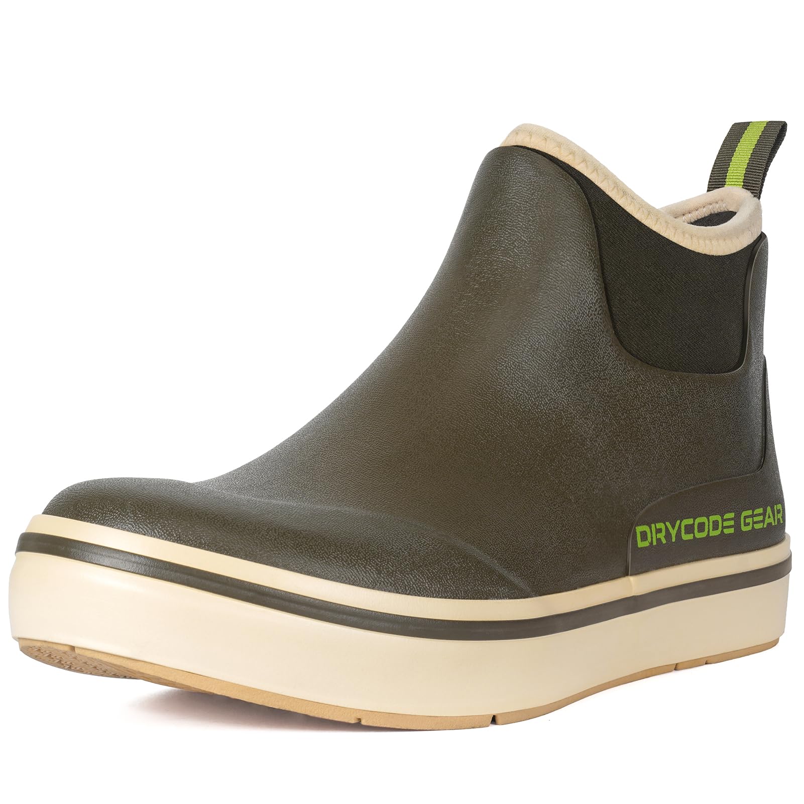 DRYCODE Rain Boots Men, Waterproof Fishing Deck Boots, Anti-Slip Ankle ...