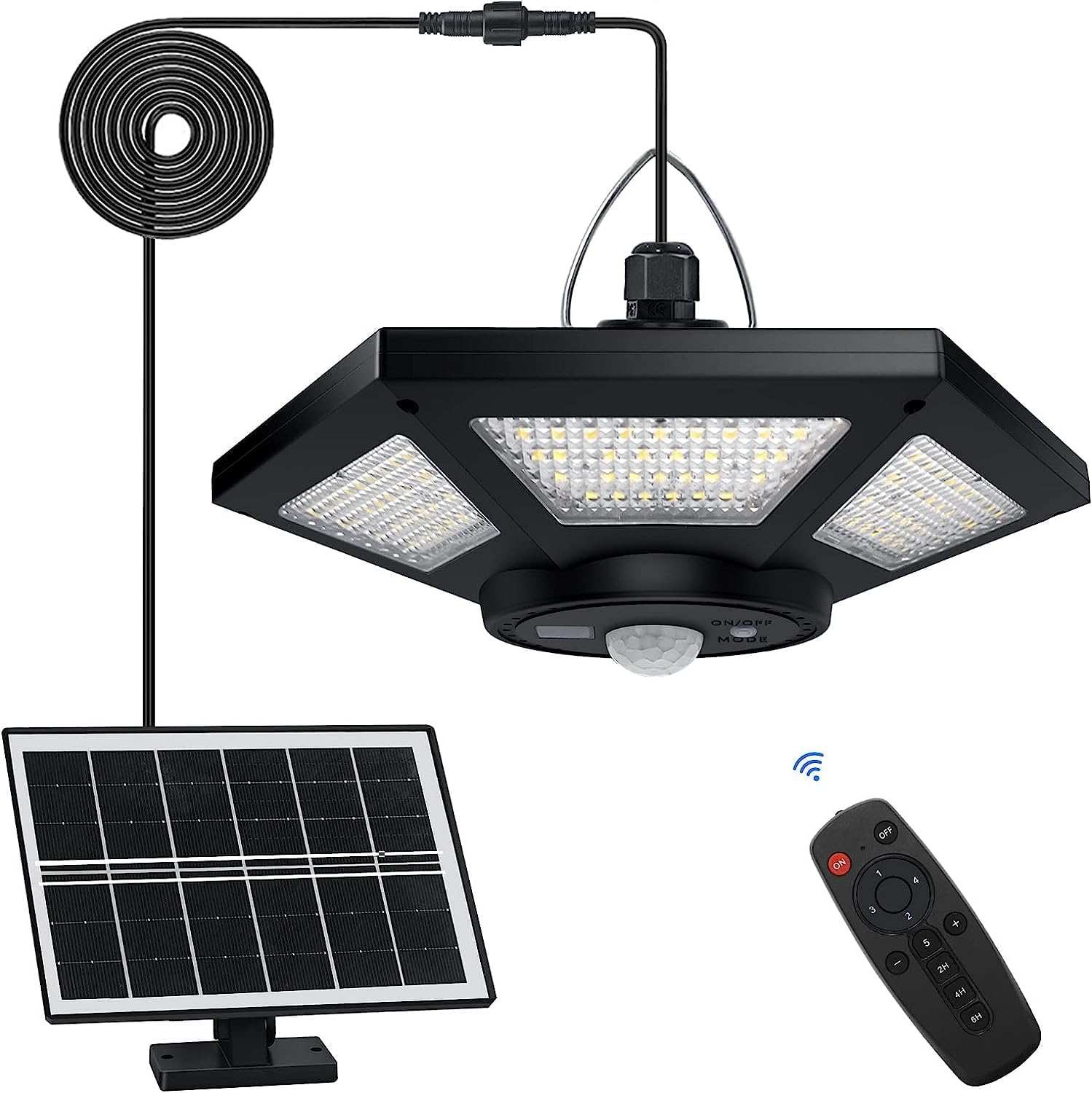 Solar Shed Light Indoor Outdoor Solar Powered Pendant Daytime Work ...
