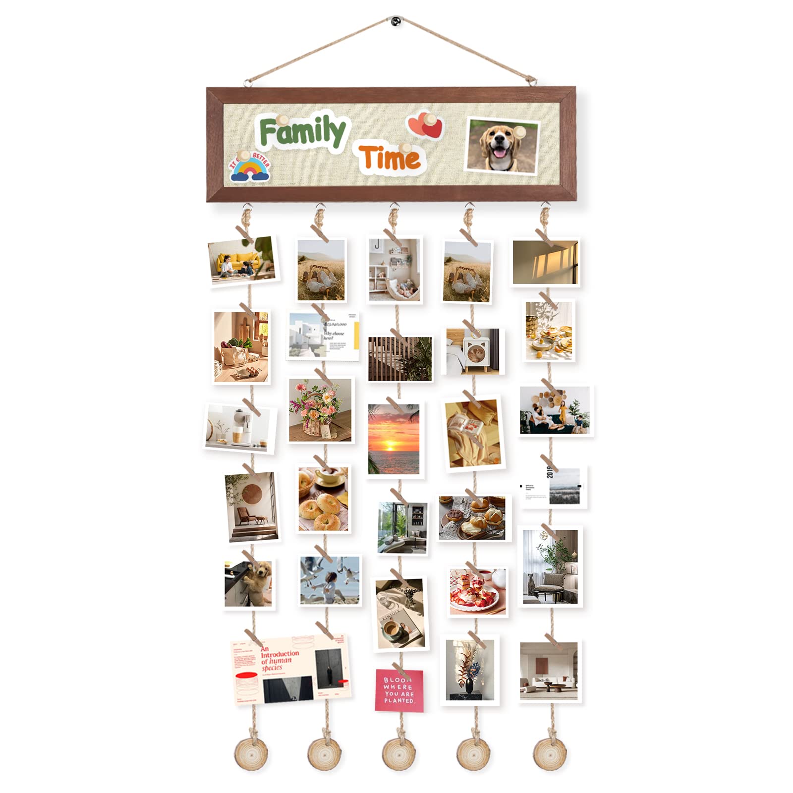 Picture Frames Collage Wall Decor, Family Photo Frame, Hanging Photo ...