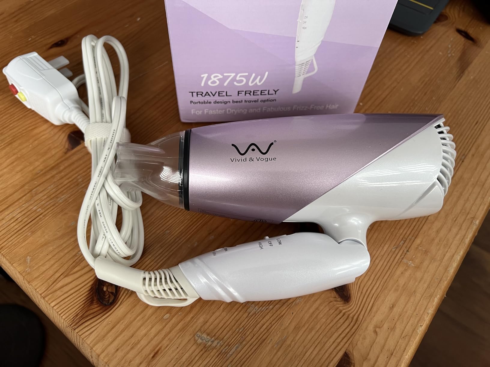 VAV 1875w Negative Ion Medium Size Hair Dryer, Home-Use&Professional ...