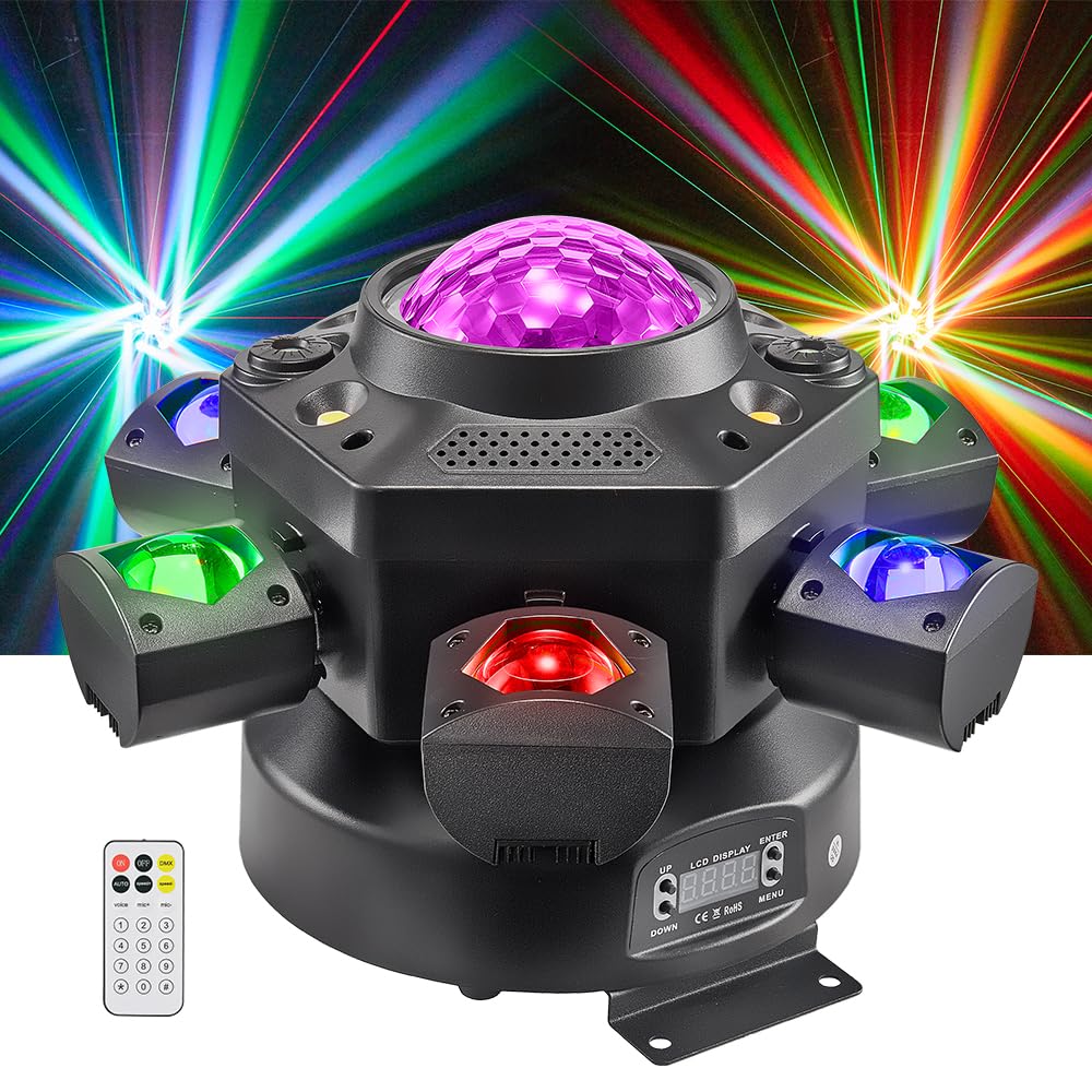 Amazon.com: Moving Head DJ Lights, Rualin 120W Stage Light 4 in 1 with ...