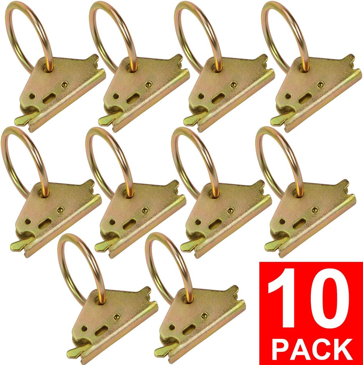 Amazon.com: Heavy Duty E Track O Rings Tie Down Anchors E-Track Tie ...