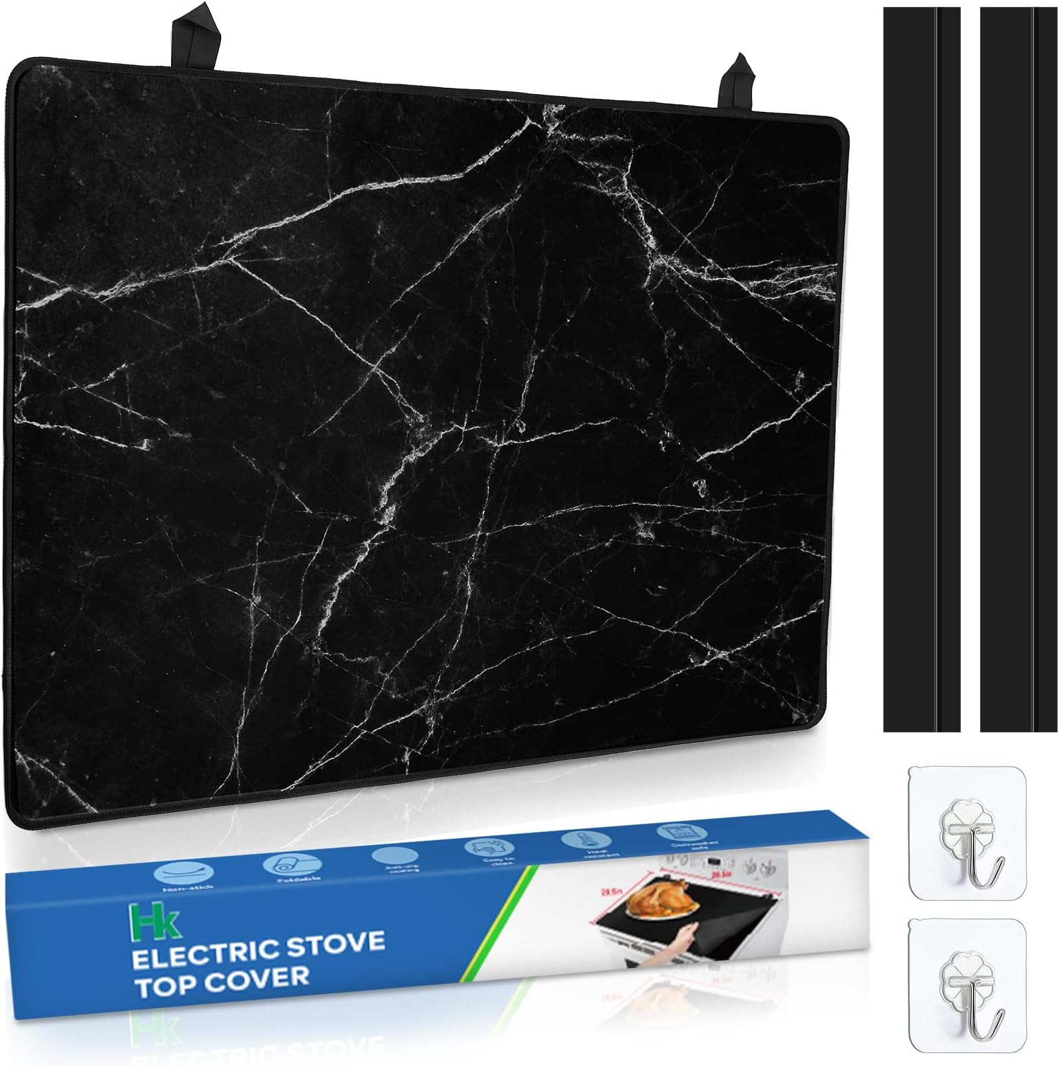 Stove Top Cover for Electric Stove (28.5”x 20.5”), Heat Resistant Glass ...