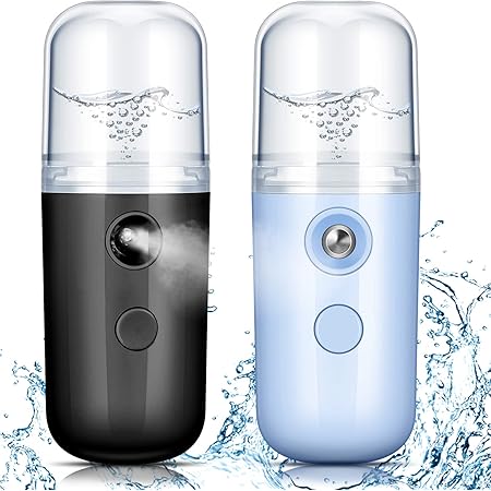 Amazon.com: 2 Pieces Nano Facial Humidifiers 30 ml Mini Face Humidifier ...