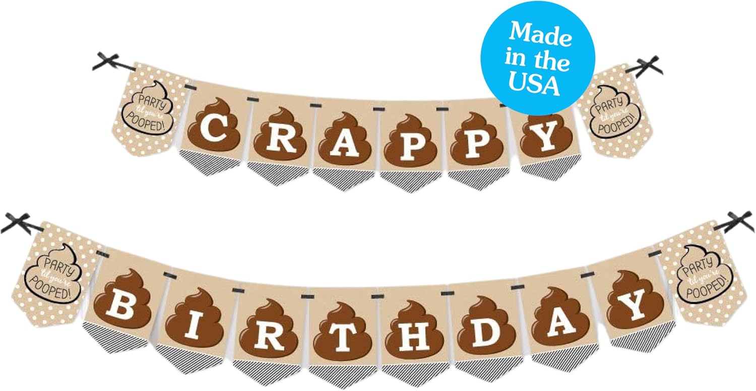 Amazon.com: Big Dot of Happiness - Party 'Til You're Pooped - Poop ...