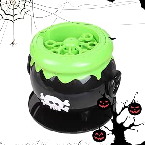 Bubble Machine - Halloween Toy Cauldron, Witch Bubble Blower | Electric ...
