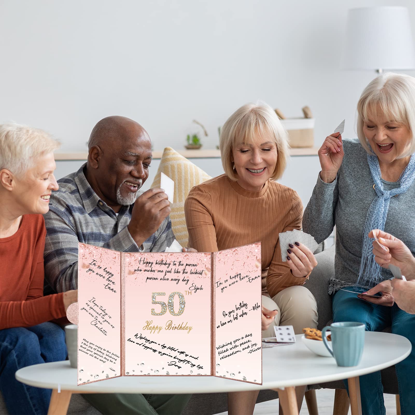 Snapklik.com : Rose Gold 50th Birthday Decorations, Creative 50th ...