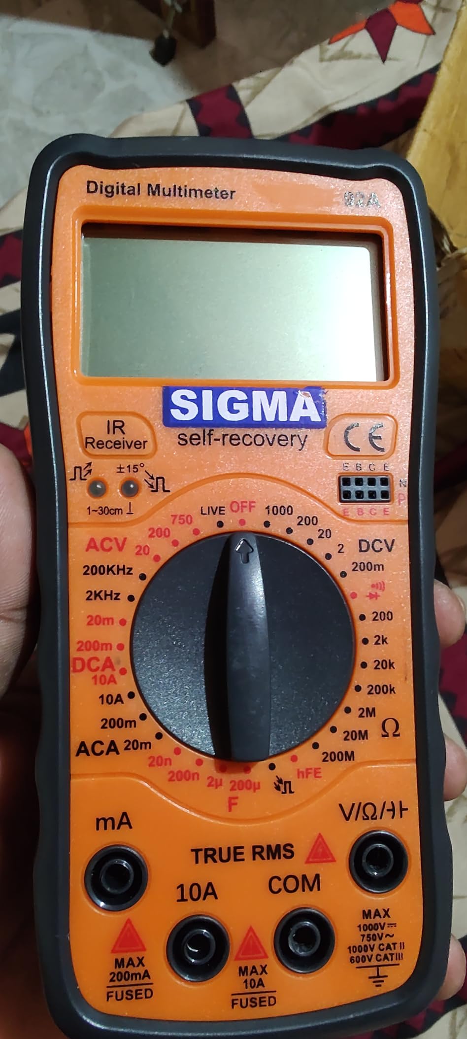 Sigma Instruments Digital Multimeter SIGMA 92A (2000 Counts) : Amazon ...