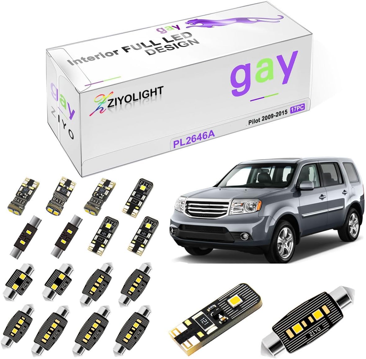 Amazon.com: ZIYOLIGHT LED Interior Light Kit Replacement for Honda ...