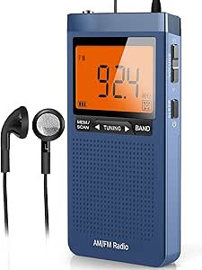 AM FM Portable Radio,Transistor Radio with Best Reception,Pocket Radio ...