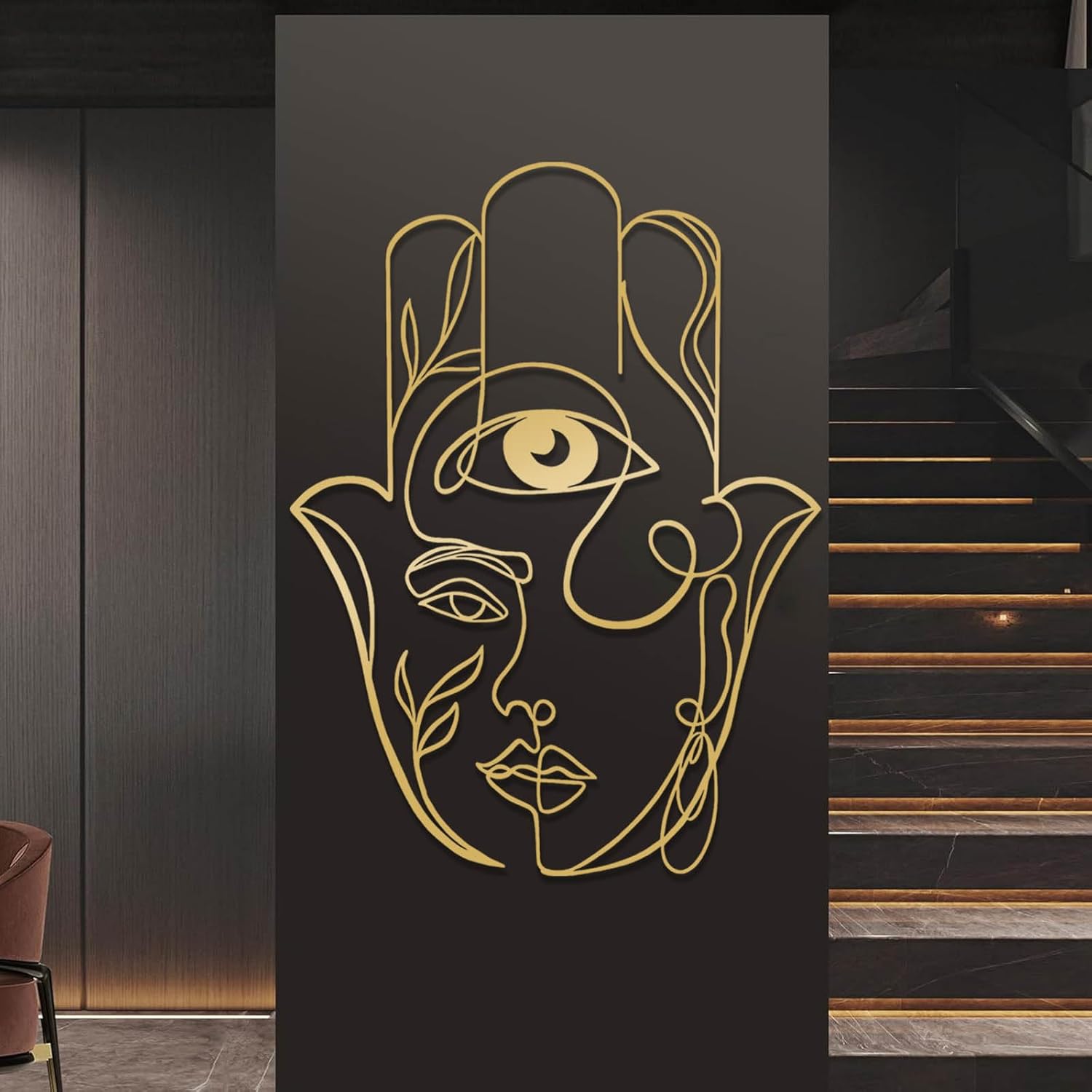Amazon.com: Hamsa Metal Wall Art, Hamsa Metal Wall Hangings Decor ...