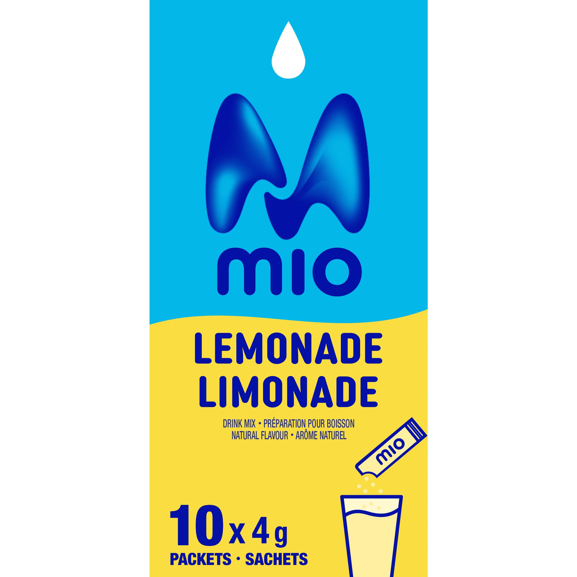 mio Lemonade Drink Mix, 4 g Packets, 10 ct Box (Pack of 8) : Amazon.ca ...
