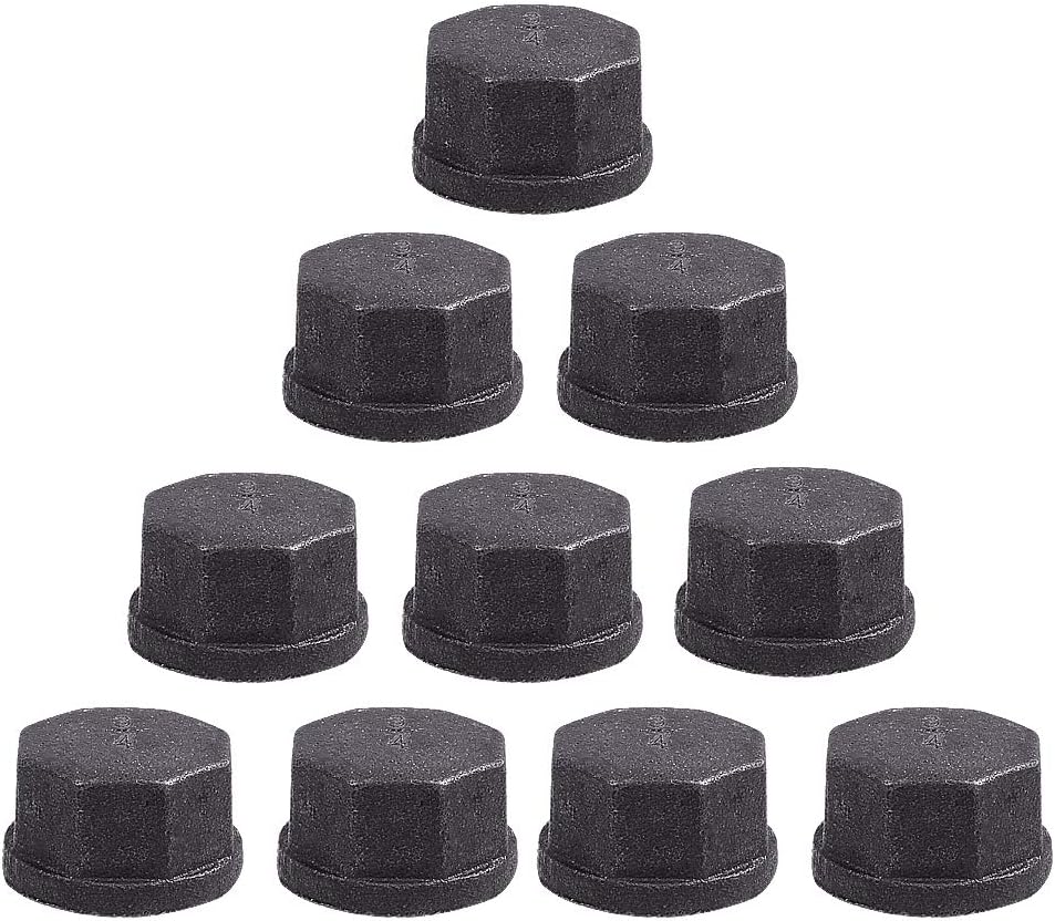 uxcell 304 Stainless Steel Pipe End Cap Fitting 3/4 NPT Female Thread ...