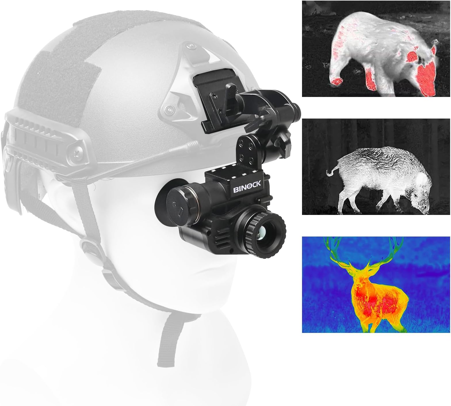 Amazon.com: BINOCK NVG30 Helmet Night Vision Monoculars, PVS-14 Long ...