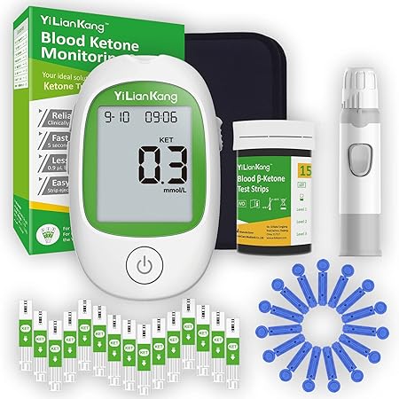 Amazon.com: KetoBM Blood Ketone Meter Kit for Keto Diet Testing ...