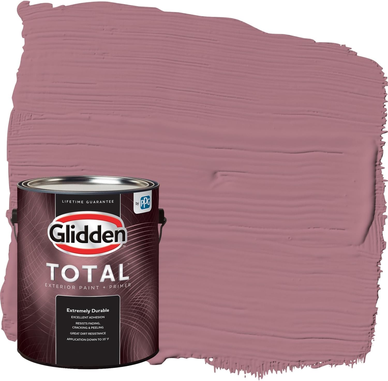 Glidden Total Exterior Paint & Primer All-in-One, Mauve Madness/Purple ...
