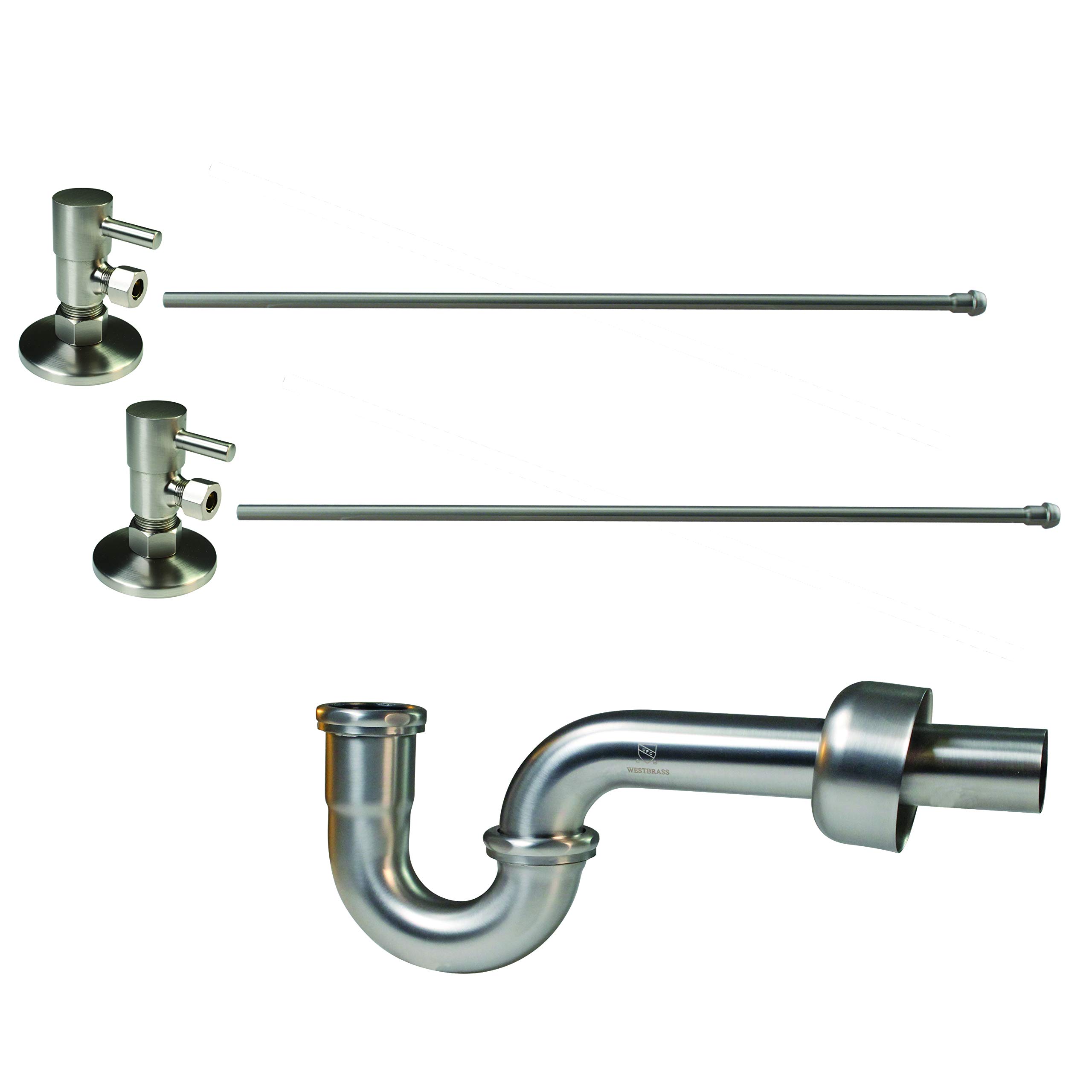Westbrass D1838QRL-07 Freestanding Pedestal Sink Faucet Supply Line ...