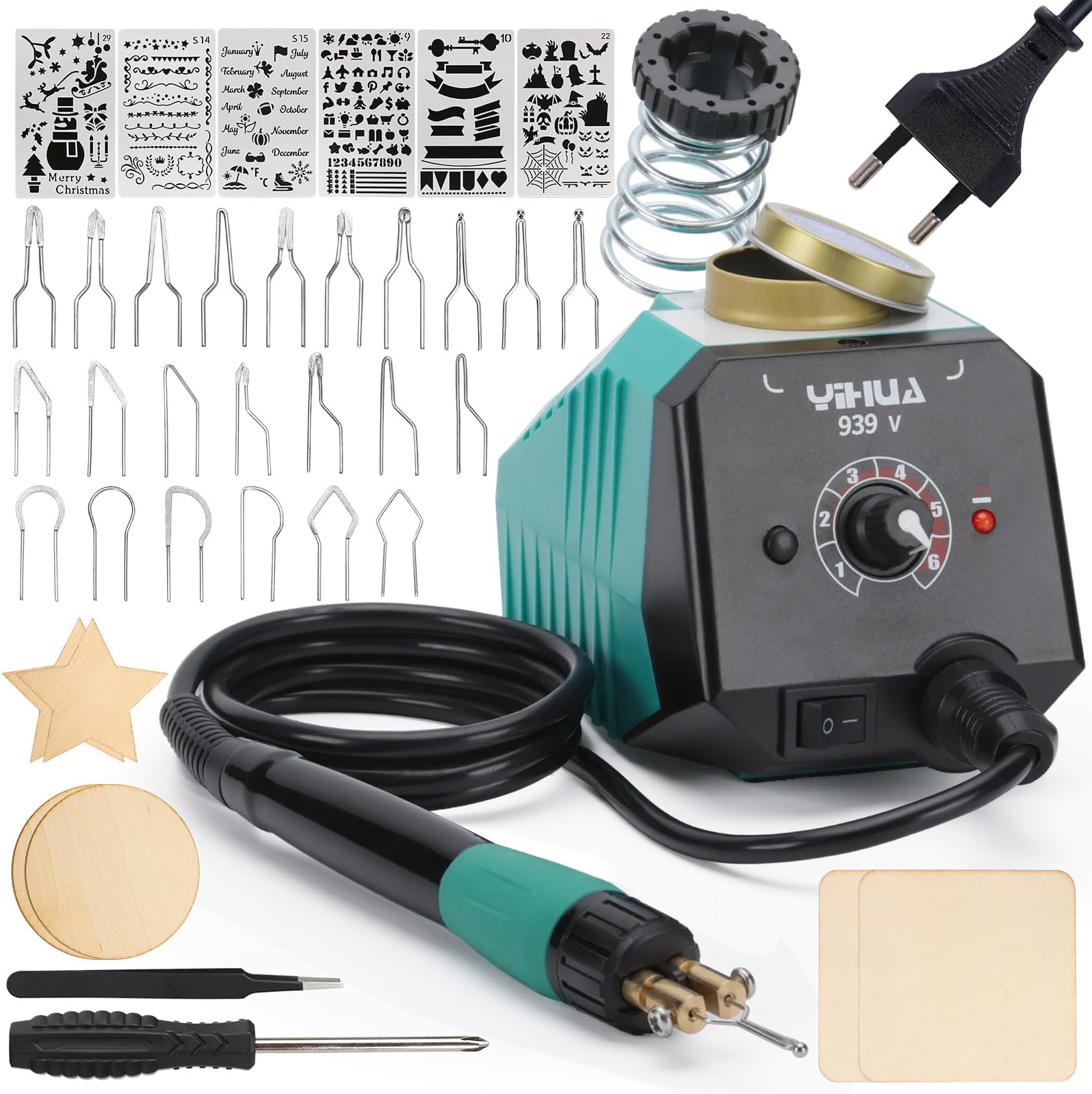 Kit de Pyrogravure au Bois Professionnel, Ensemble Outil de Fer à ...