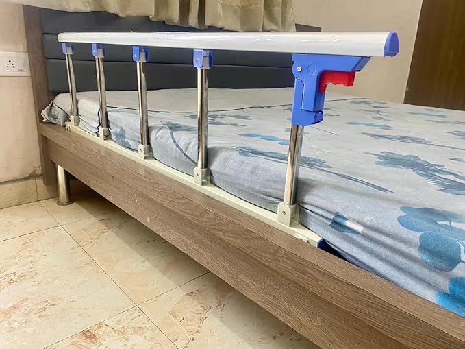 P.M.P.S. Heavy 5 steel Vertical Bar Hospital Bed Guard Collapsible ...