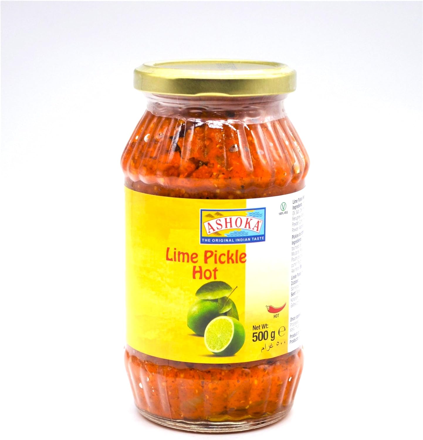 Ashoka Lime Pickle Hot Jars (3 X 500g) : Amazon.co.uk: Grocery