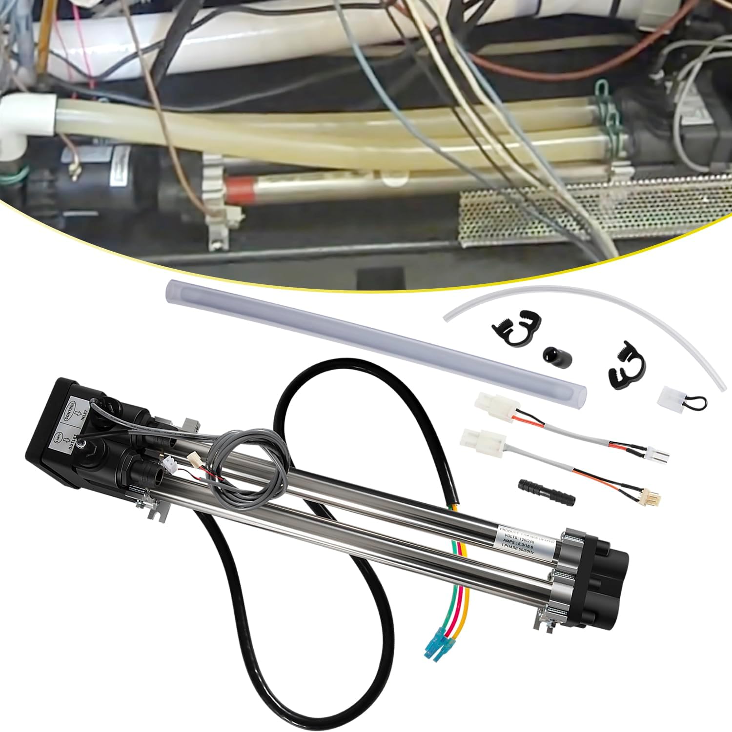 Amazon.com: Low-Flow Titanium Heater w/Sensors for Hot Spring/Watkins ...