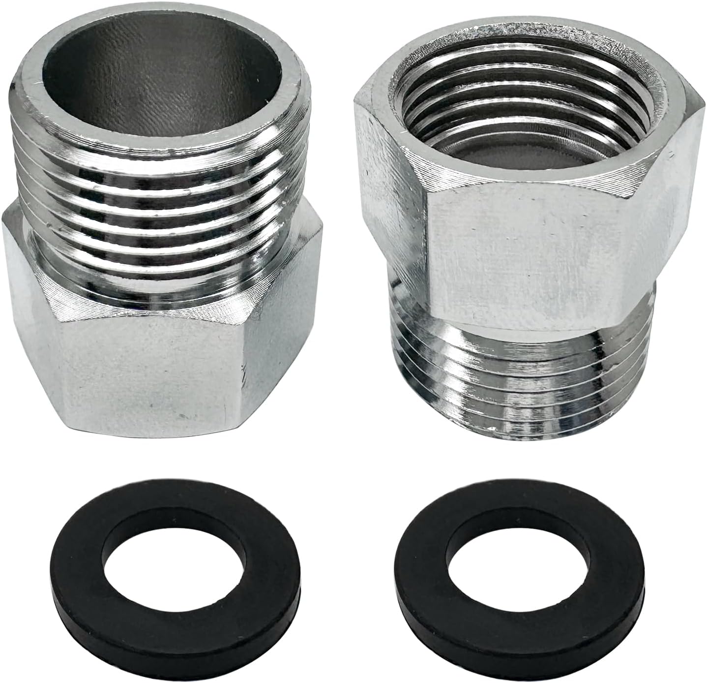 Amazon.com: 2Pcs Brass Faucet Adapter, G 1/2" Female to 7/8" Male ...