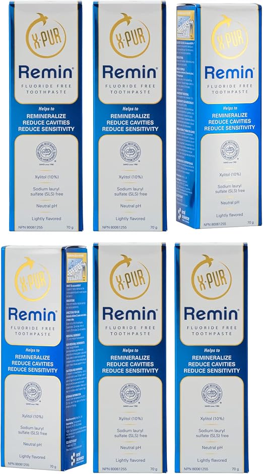 X-PUR Remin Mint Flavored Sensitive Teeth Toothpaste, 6-Pack