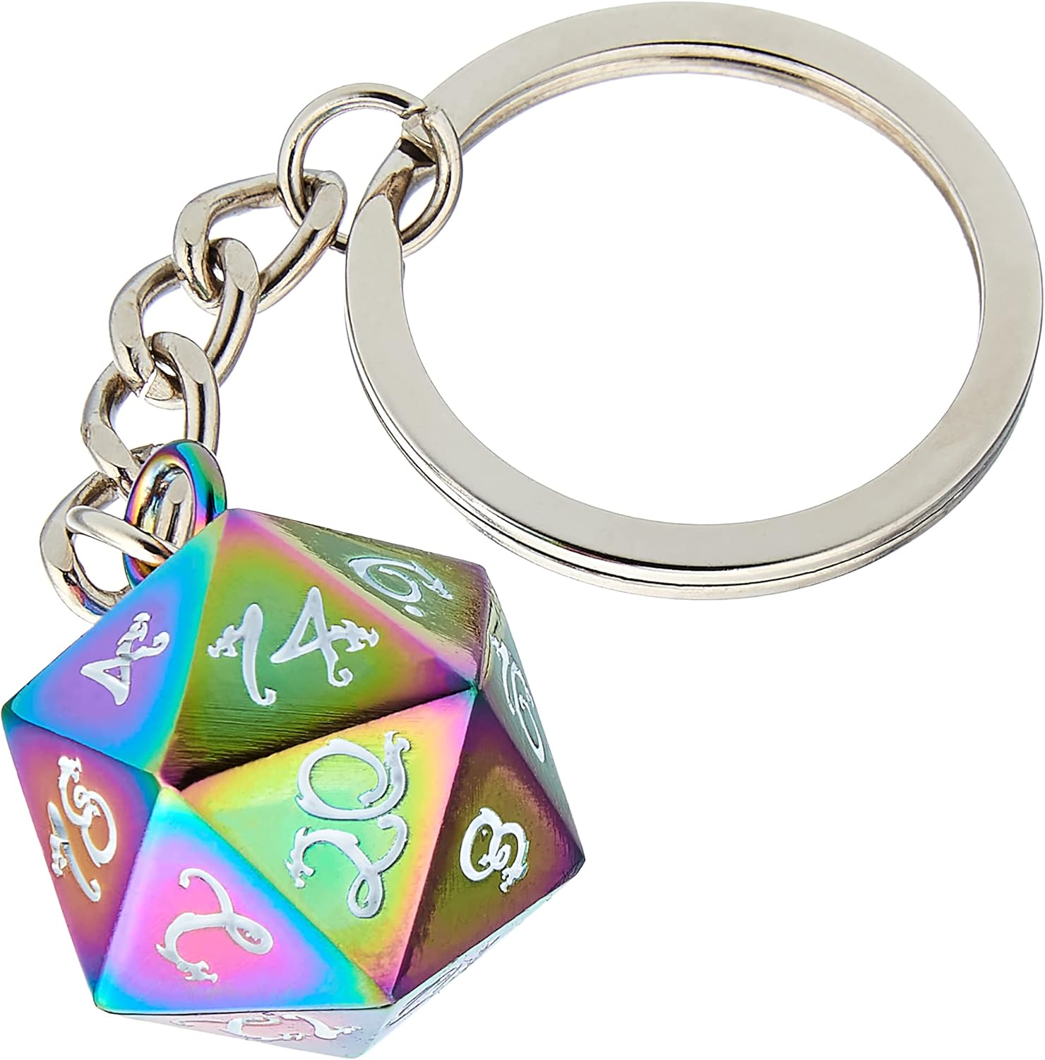 Amazon.com: D20 Polyhedral Keychain - TTRPG and Tabletop Gaming Dice ...