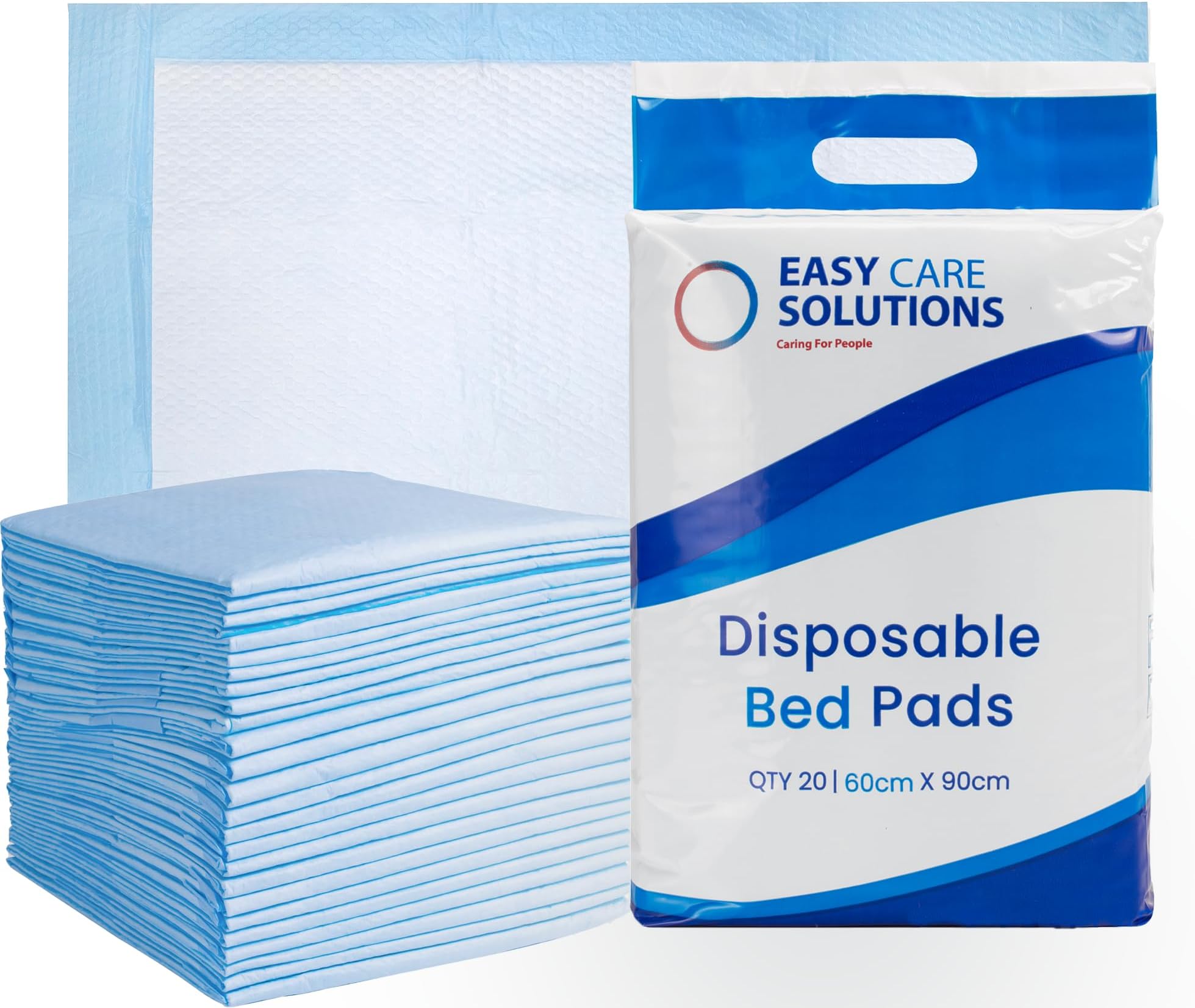 20 x Easy Care Solutions 60 x 90 cm | Disposable Incontinence Bed Pads ...