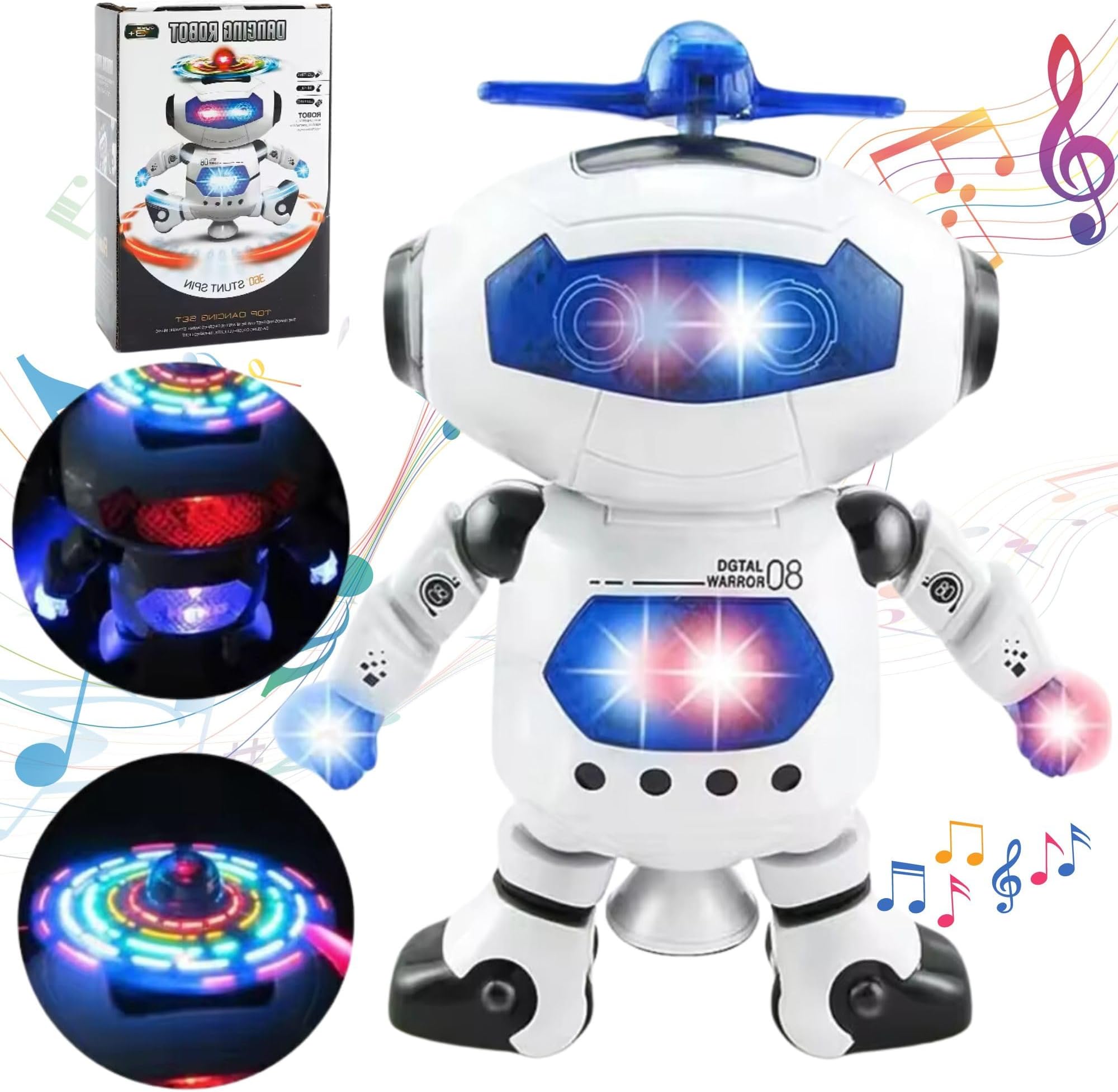 Goyal's Stylish Dancing Robot's with 3D Lights and Music, Non Toxic ...