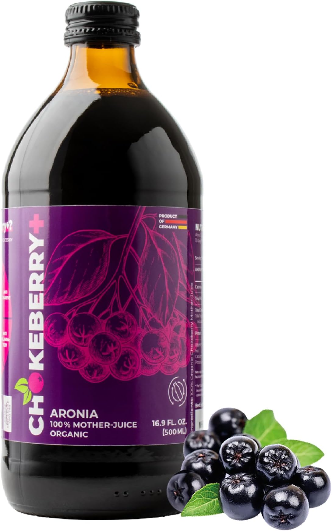 Amazon.com : Chokeberry+ Raw Aronia Juice - Rich in Antioxidant & 100% ...