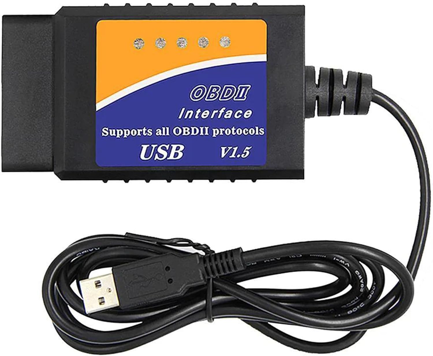 Amazon.com: HinYan ELM327 USB V1.5 OBD2 Car Diagnostic Scanner ELM 327 ...