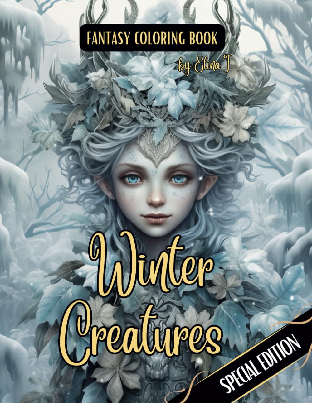 Amazon.com: Fantasy Coloring Book Winter Creatures Special Edition ...