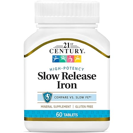 Amazon.com: Slow Fe 45mg Iron Supplement for Iron Deficiency, Slow ...