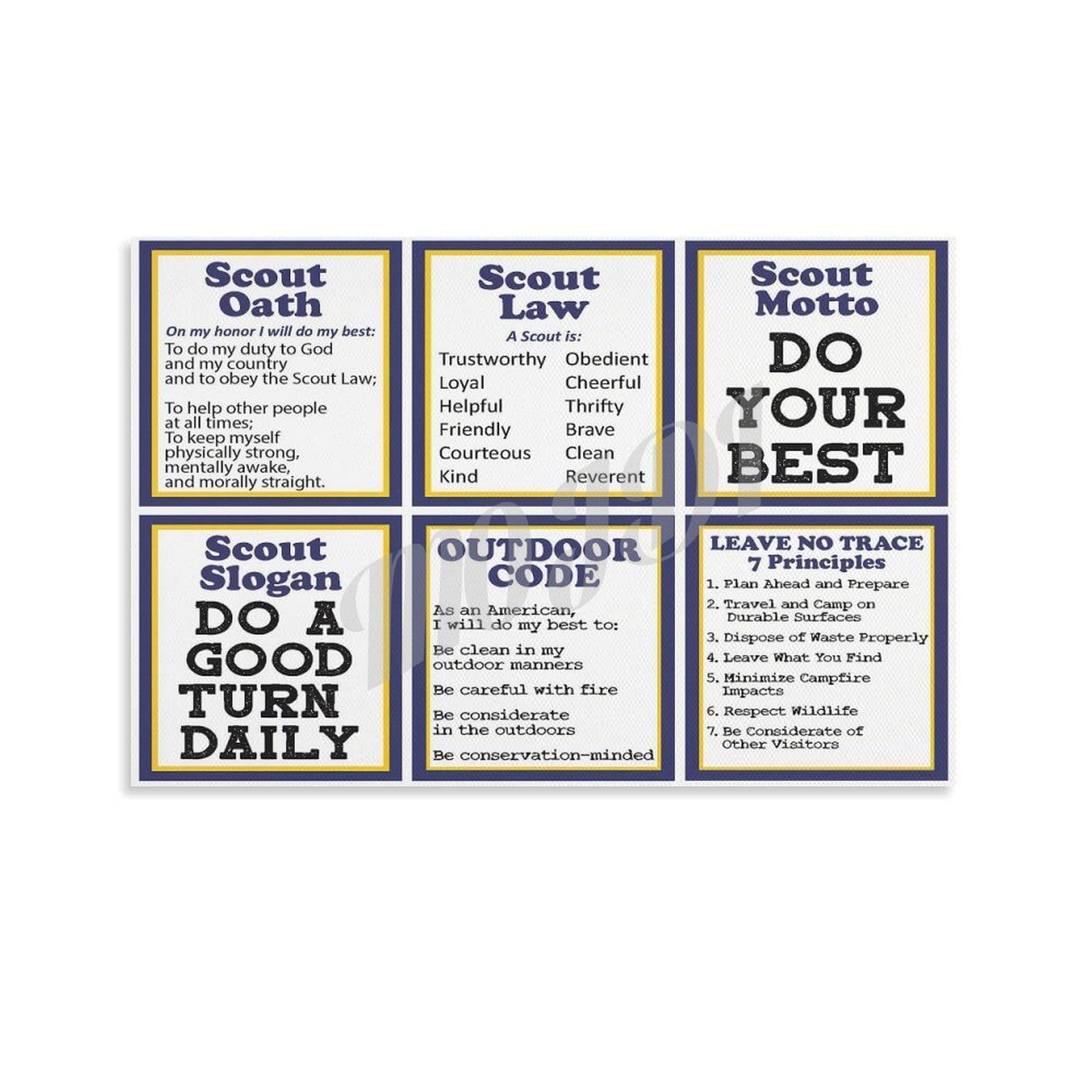 Cub Scout Oath And Law Scout Oath, Scout Law, And Cub Scout Motto