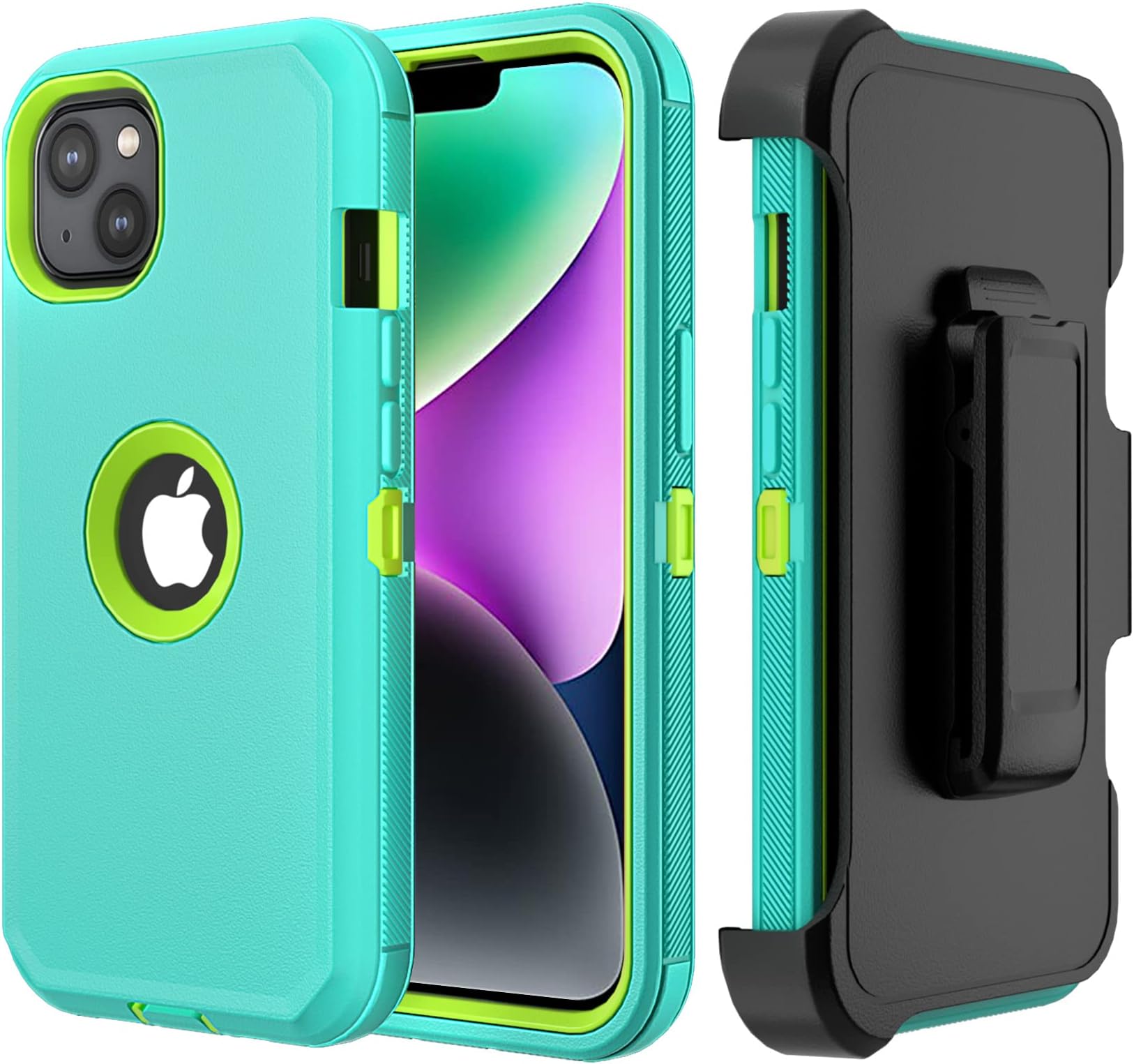 Amazon.com: for iPhone 14 Plus Case (6.7”) with Belt Clip Holster, 2 x ...