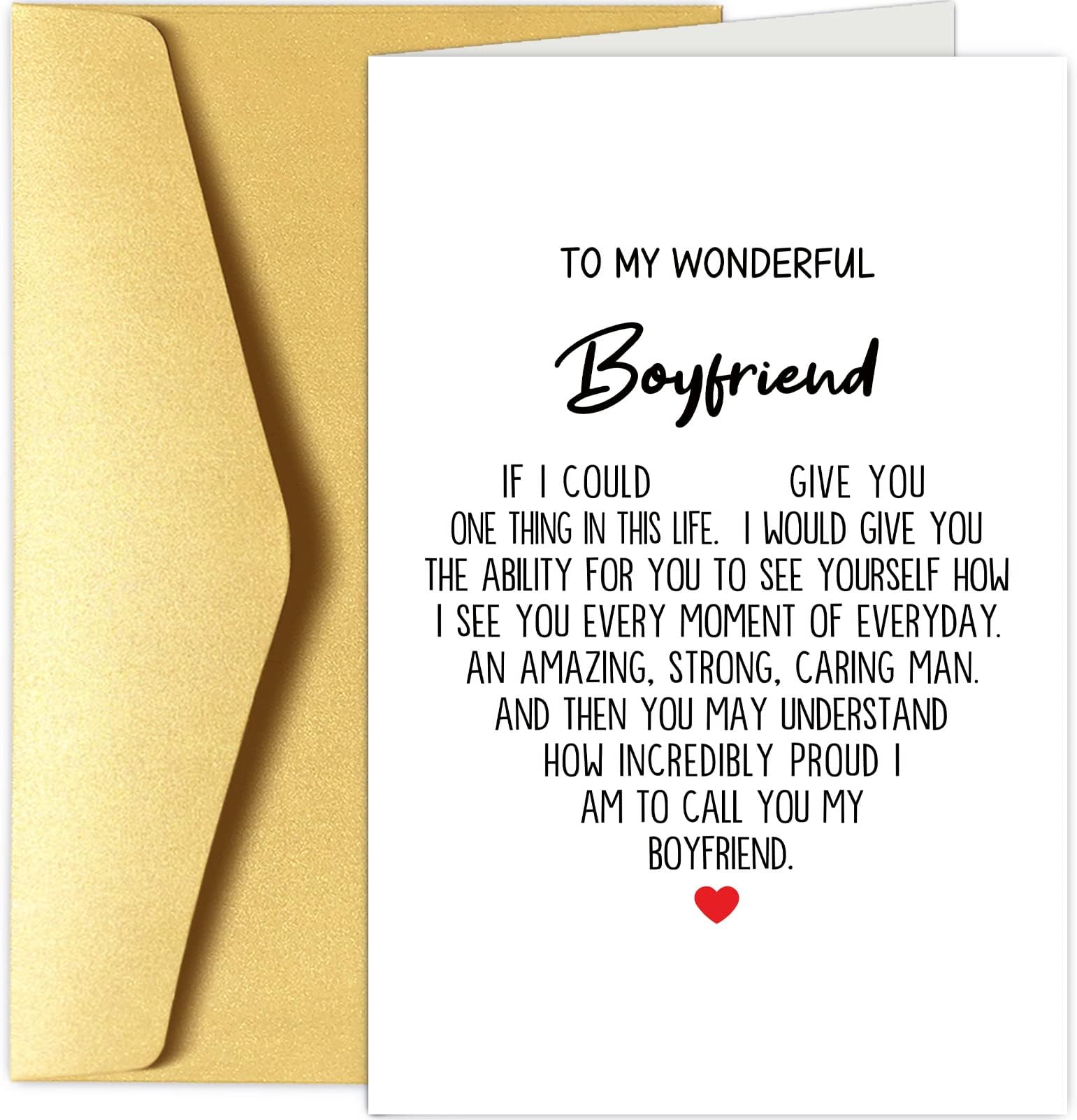 Amazon.com: Alotozo Boyfriend Birthday Card, Happy Birthday Gifts to My ...