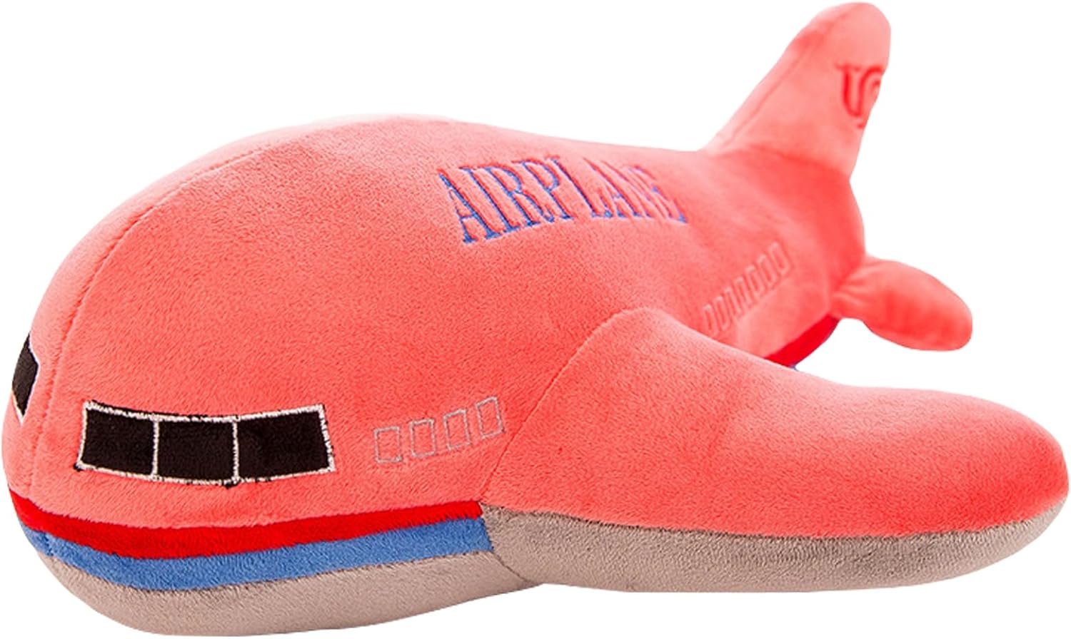Amazon.com: AUCOOMA 15.7" Airplane Plush Red, Aircraft Pillow Soft ...