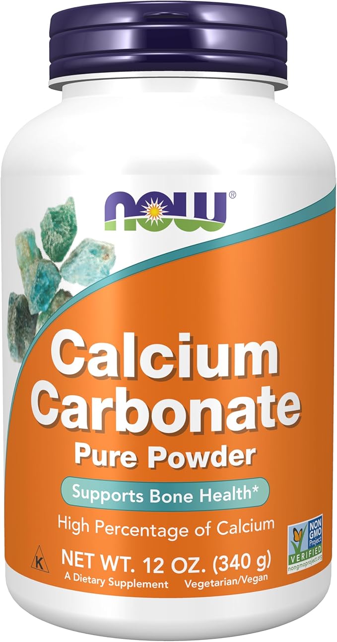 Amazon.com: NOW Foods Supplements, Calcium Carbonate Powder, High ...