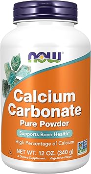 Amazon.com: NOW Foods Supplements, Calcium Carbonate Powder, High ...
