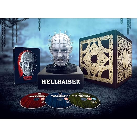Hellraiser 1-3 - Pinhead Büste (27cm) Exklusiv Edition inkl. Steelbook ...