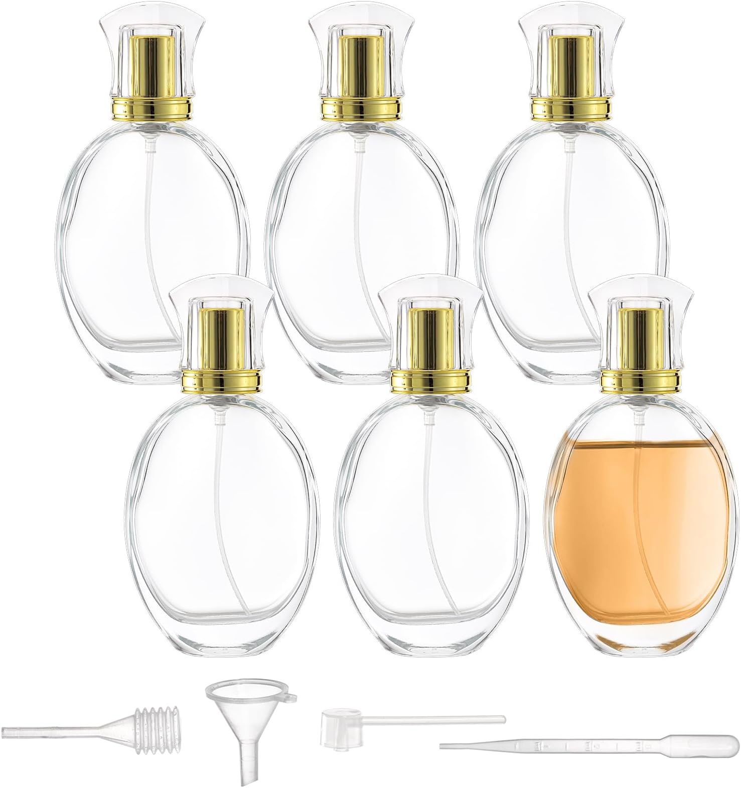 Amazon.com: 1.7 Ounce (50 ml) Glass Empty Refillable Replacement ...