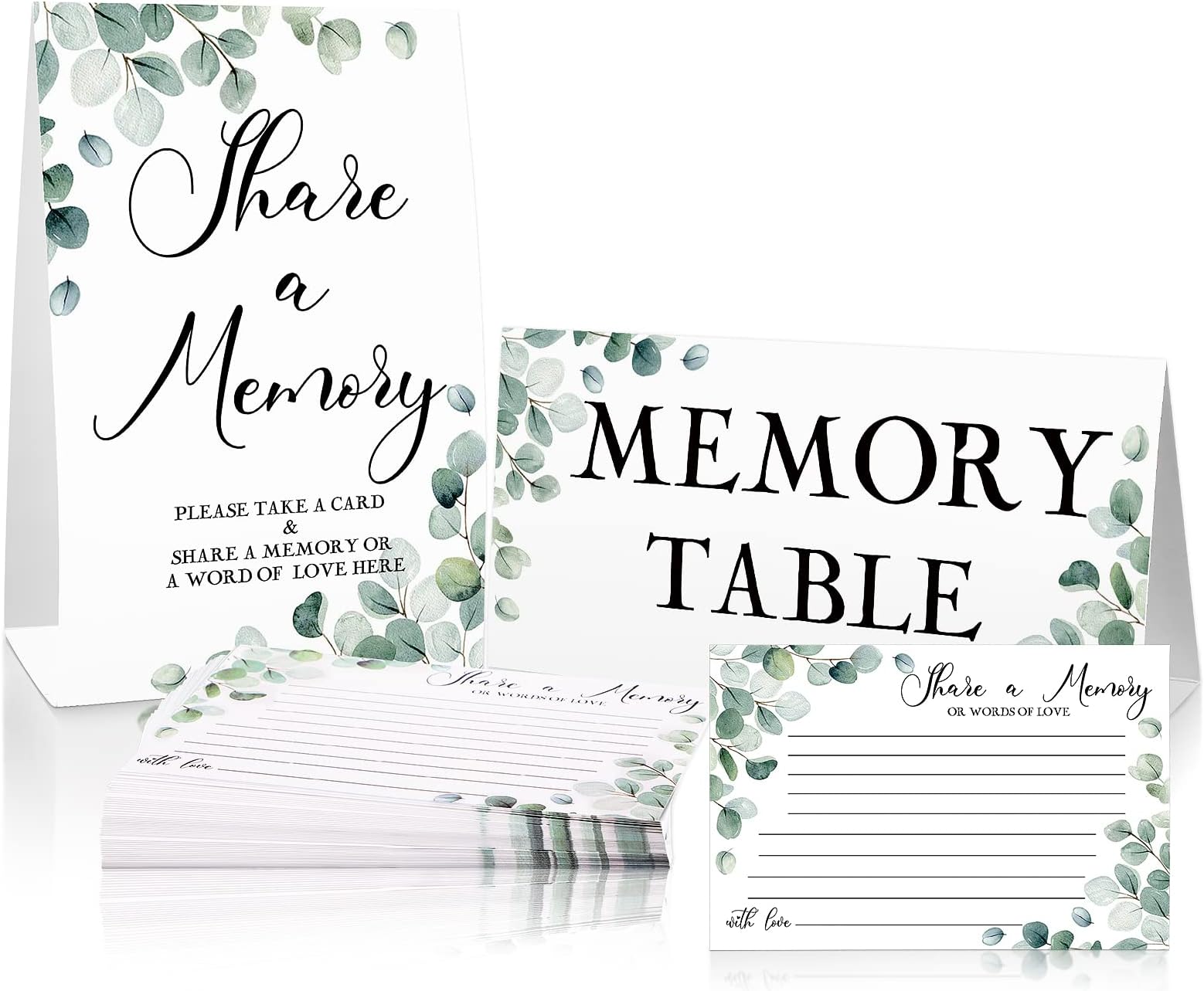 Amazon.com: TENTADO Share a Memory Cards, 50 Pack, 4x6 Inch, Funeral ...