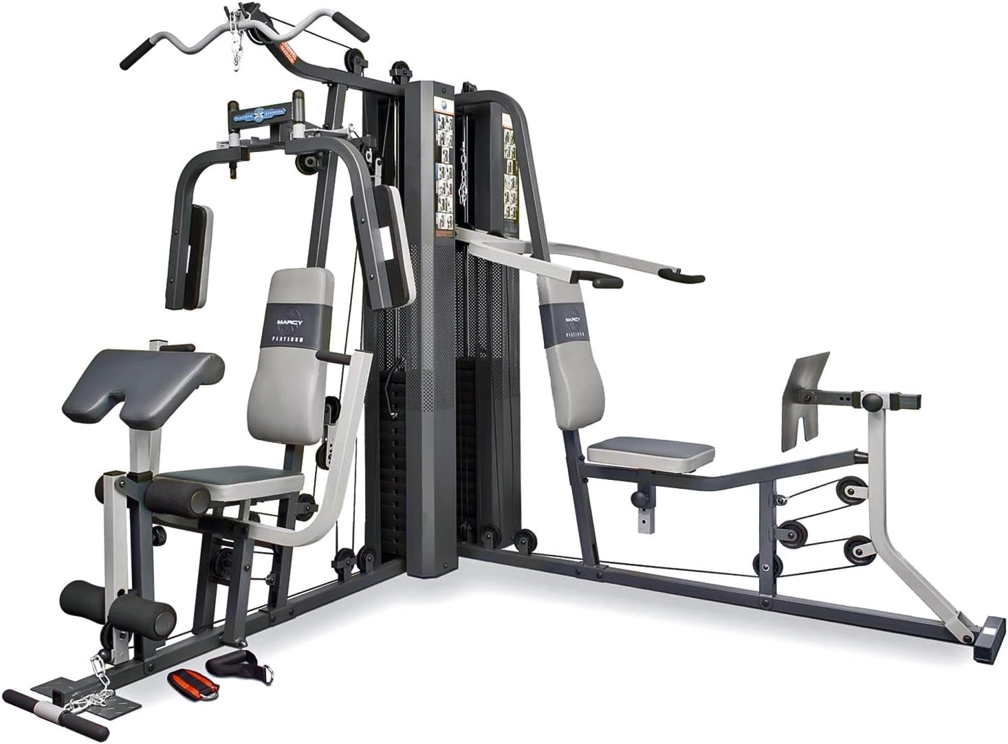 Marcy GS99 Dual Stack Home Gym (Leg Press, 2 Users), 2 x 65 kg : Amazon ...